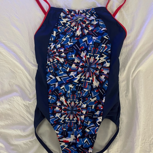 Speedo | Swim | 2 For 25 Speedo Red White And Blue Girls Swim Suit One ...